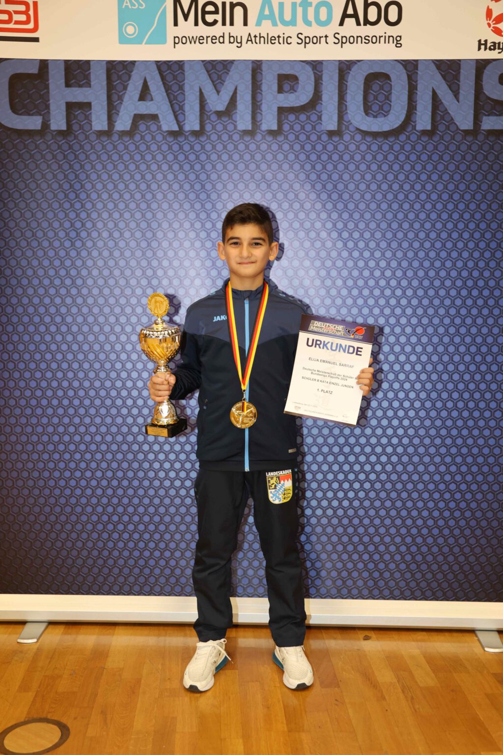 Elija Emanuel Sarraf verteidigt seinen Deutschen Meistertitel in Karate ...